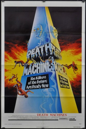 DEATH MACHINES 1976 Original 27X41 MOVIE POSTER RONALD L. MARCHINI ...