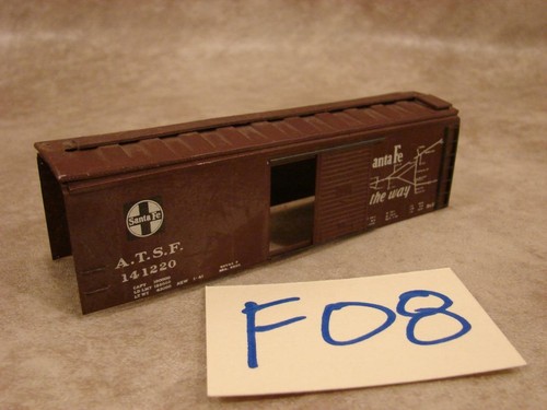 F08 VINTAGE METAL BOX CAR ATSF 141220 SANTA FE SUPER CHIEF WEST SHELL ...