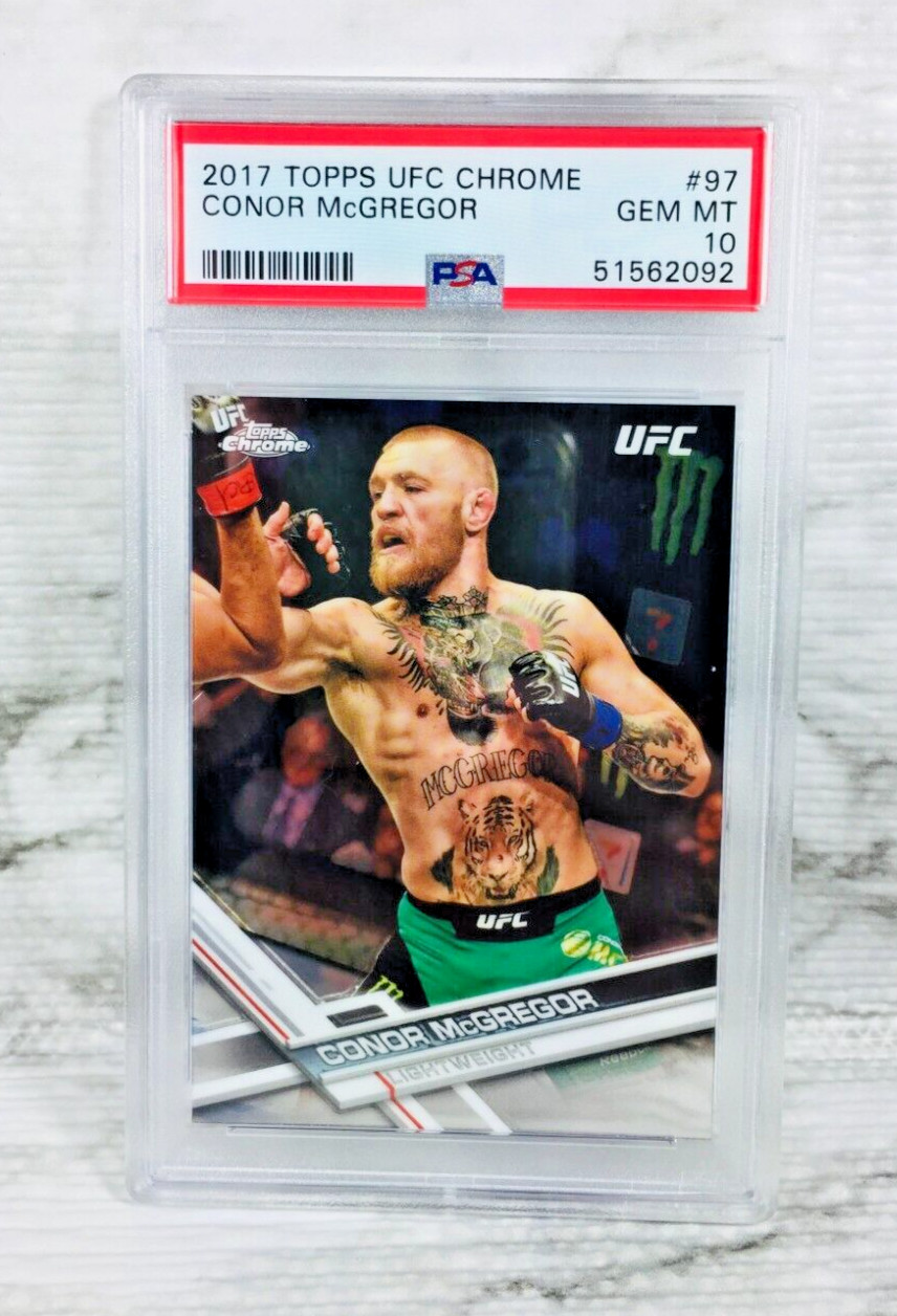 Conor McGregor 2017 Topps Chrome UFC #97 Base PSA 10 Price Guide ...