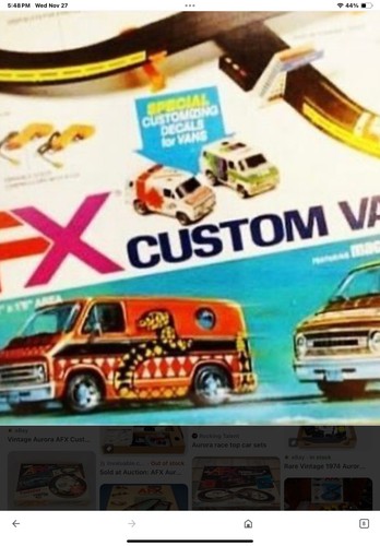 CUSTOM HO VINTAGE AFX VAN SLOT CAR BODY - CANADA MAPLE LEAF WITH ...