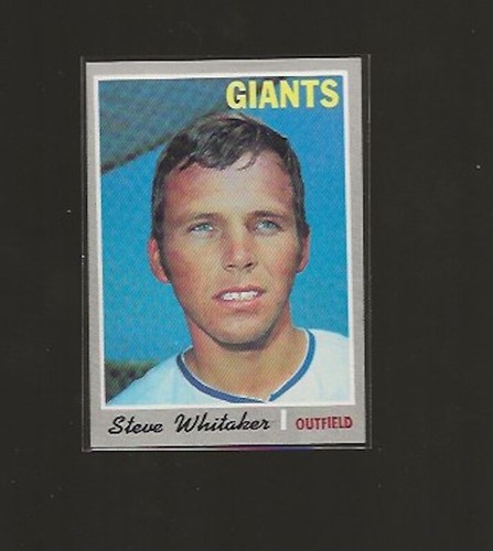 1970 TOPPS STEVE WHITAKER #496 EX-EX+ MID-HIGHER GRADE | eBay