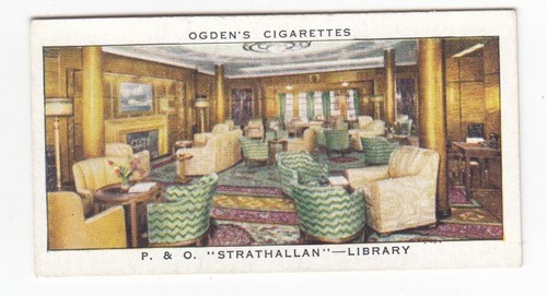 1938 Ship Card Library STRATHALLAN P&O Peninsular and Oriental Steam ...