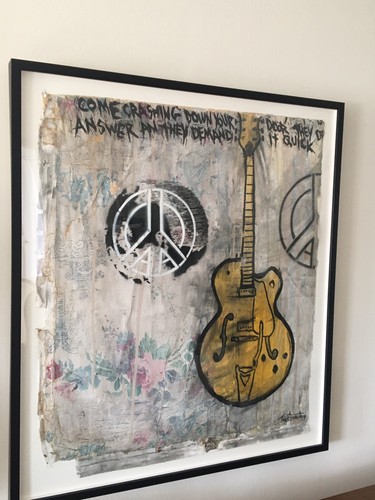 TIM ARMSTRONG RANCID Shepard Fairey 11th HOUR RARE wallpaper Framed ...