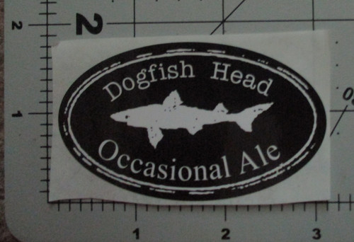 DOGFISH HEAD Occasional Ale tap STICKER decal craft beer dog fish ...