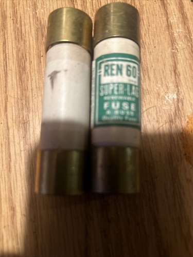 Fuses Bussmann Buss REN-60 Super Lag Renewable Fuse 60 Amp 250 VAC ...