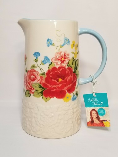 The Pioneer Woman Sweet Rose Pitcher, 2.1 Quarts 9.25" Tall NEW | eBay
