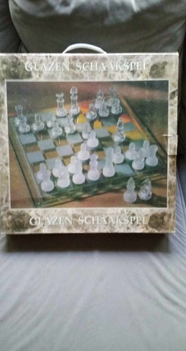 Glas Schachspiel Glass Chess Play Set | eBay