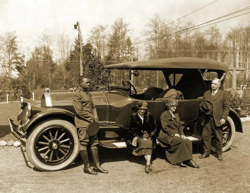 1920s Family Pierce Arrow Car & Chauffeur Retro Vintage Picture Photo ...