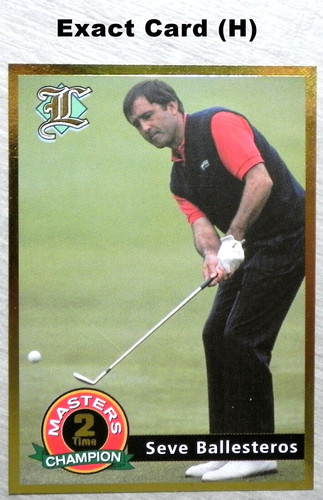 Seve Ballesteros "MASTERS 2 TIME CHAMPION" 2001 Legends Gold _ Exact ...