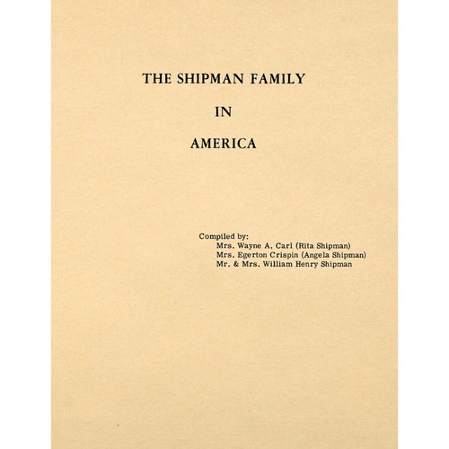 The Shipman Family in America | eBay