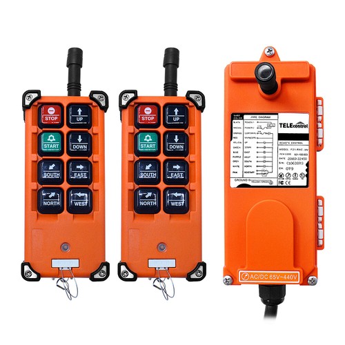 Crane Hoist Two Step Industrial Wireless Radio Remote Control Safety ...