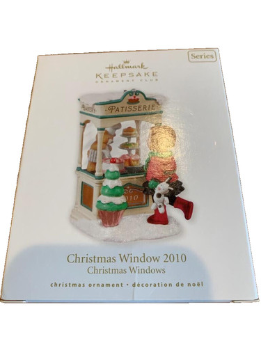2010 Hallmark CHRISTMAS WINDOW Patisserie Bakery #8 KOC Club Series ...