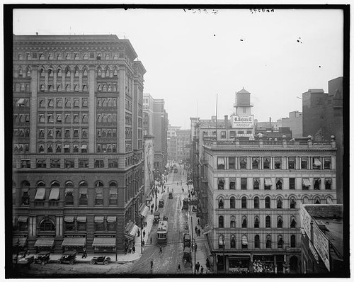 Street,commercial facilities,buildings,skyscrapers,Detroit,Michigan,MI ...