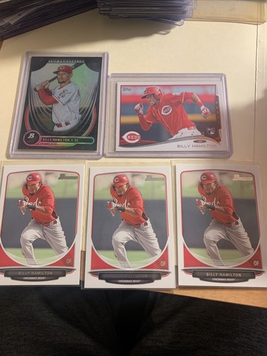 Billy Hamilton Rookie Cards LOT Of 5 - Bowman Paper, Bowman Platinum ...