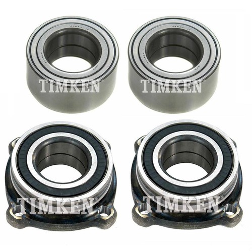 Timken Set of 2 Front & Rear Wheel Bearing and Hubs For BMW E53 X5 AWD ...
