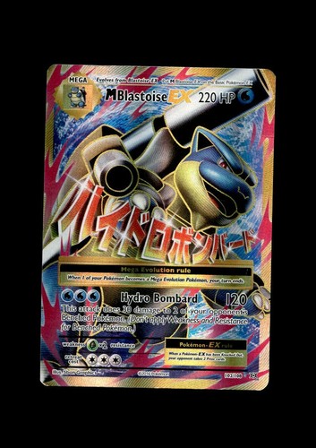 Pokémon TCG M Blastoise EX Full Art Holo Ultra Rare Card 102/108 ...