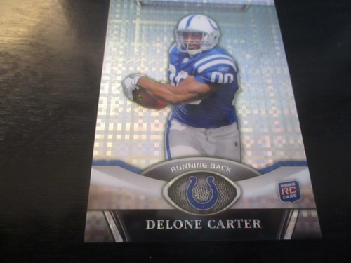 delone carter (indianapolis colts - rb) 2011 topps platinum ROOKIE card ...