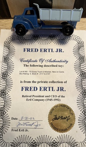 Vintage Carter Tru-Scale Mini Tru-Toy All Metal Dump Truck-Nice ...