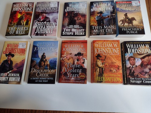 Lot of 10 William W. Johnstone J.A. Johnstone Western Paperback Books ...