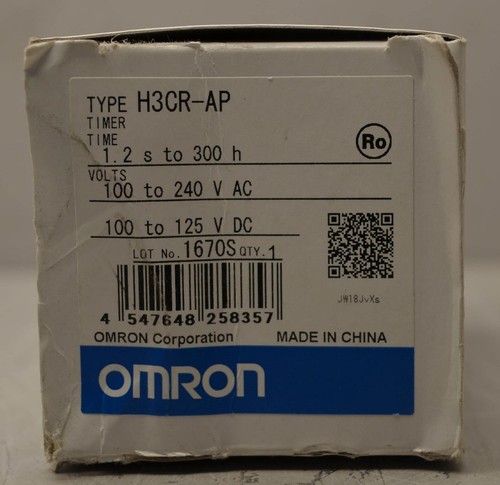 Omron SOLID-STATE TIMER 1.2 SEC - 300 HOURS H3CR-AP H3CRAP ++ NEW ++ | eBay