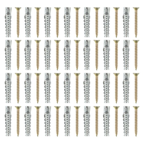 50 Sets Expansion Screw Self Anchoring Screws Heavy Duty Wall Anchors ...