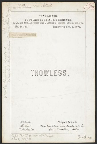 Thowless Aluminum Syndicate Thowless brand Valuable Metals, Including ...