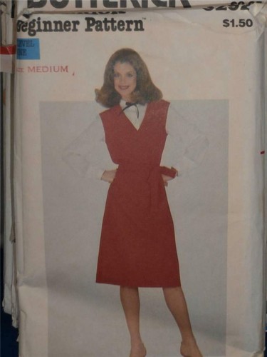 Butterick Sewing Pattern 3292 Woman's Jumper Dress Medium M 34-36 Bust ...