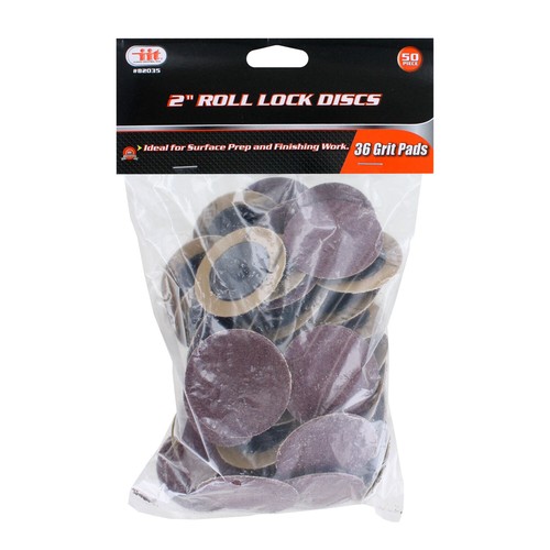 IIT 2-Inch Roll Lock Discs, 36 Grit Pads, 50-Piece 39593820351| eBay