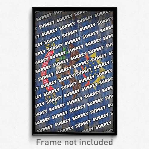 Surrey North Dakota Poster (ND City Souvenir 11x17 Town Print) | eBay