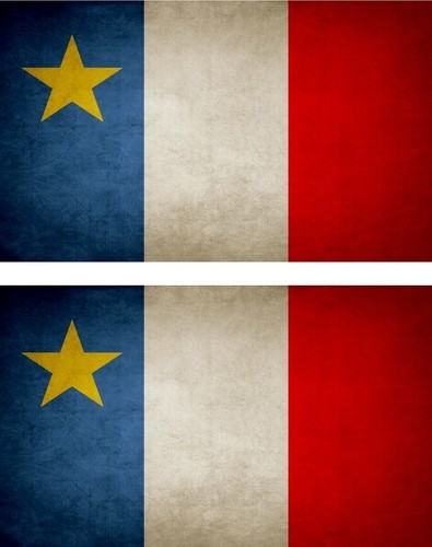 2X Vintage Distressed Canada Acadie Flag Sticker | eBay