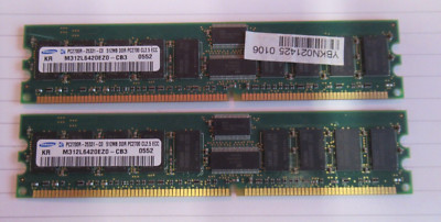 Computer RAM 512 MB Capacity per Module with 2 Modules and 184 Pins for ...