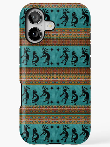 Kokopelli Design With Tribal Zia Symbol Best Design Gift iPhone Tough ...