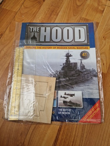 ISSUE 41 HACHETTE BUILD THE HMS HOOD MODEL SHIP 1/200 WW2 BATTLE ...