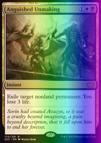 MTG Magic the Gathering Anguished Unmaking (170/686) Double Masters ...