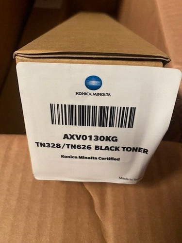 Konica Minolta AXV0130KG TN328/TN626 BLACK Toner Cartridge NEW SEALED ...