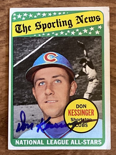 1969 Topps #422 Don Kessinger Autographed SIGNED AUTO Card - Chicago ...