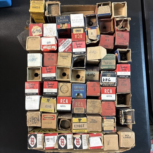 4901 Lot Of 6SF7 12V6GT 6H6 Etc Vacuum Tubes | eBay