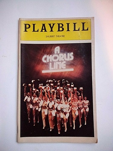 PLAYBILL A Chorus Line (August 1981) Buddy Balou, Chris Bocchino, Kerry ...
