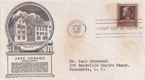 STAMP US SCOTT 878 "Jane Addams" 10 CENT 1940 FDC - B | eBay