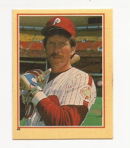 1984 Fleer Star Stickers Phillies Mike Schmidt Sticker #48 | eBay