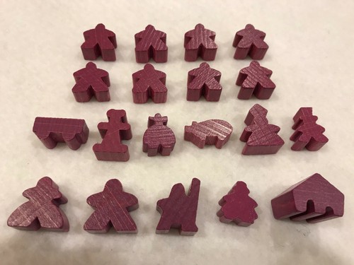 Carcassonne - Set of 19 Purple Meeple - Brand New (Hans im Gluck) | eBay
