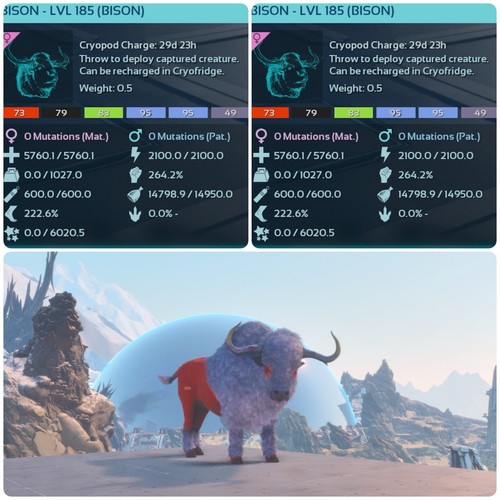 Ark Survival Ascended Official PVE 1x Event Bison Female Lvl 185 XBOX ...