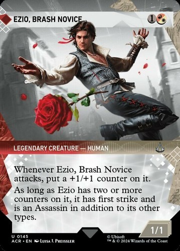 Near Mint, English - 4 x MTG Ezio, Brash Novice - Foil - Showcase ...