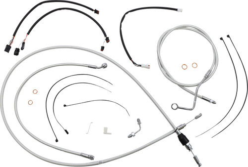 21-22 for Harley FLTRX MAGNUM Control Cable Kit Sterling Chromite II 15 ...