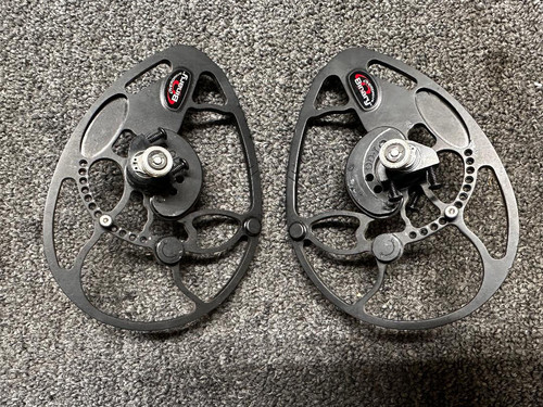 PERFECT SET OF Bowtech Carbon Overdrive BOW CAMS, MODULES AND STOPS | eBay