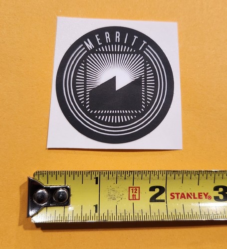 MERRITT BMX FRAME DECAL ( AUTHENTIC MERRITT ) BLACK & White In Color | eBay