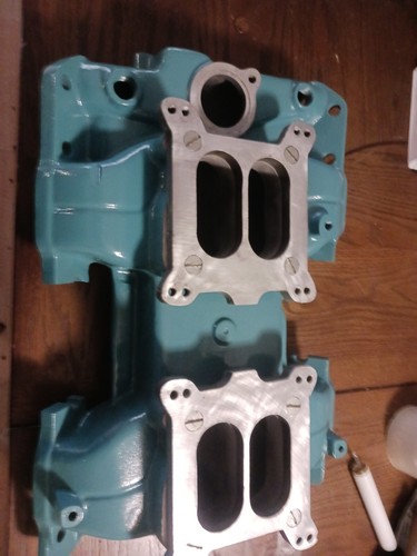 Offenhauser 5499 2x4 Dual Quad Intake Manifold Pontiac 400-455 for sale ...