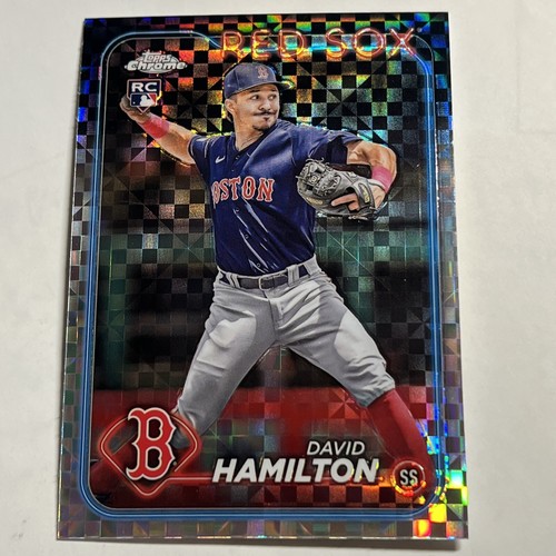 David Hamilton 2024 Topps Chrome #49 X-Fractor RC Boston Red Sox | eBay