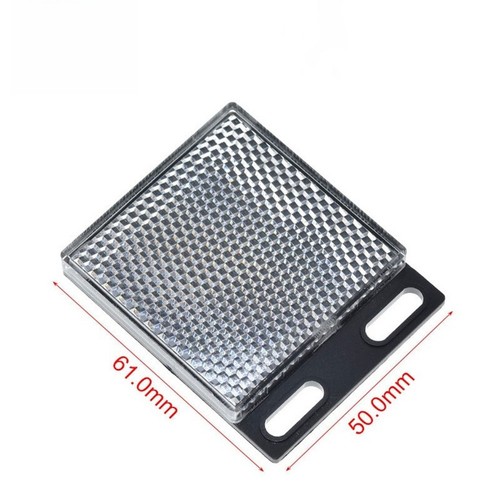 TD-08 Mirror Reflector 6.1x5.1x0.8cm Silver for Photoelectric IR Sensor ...
