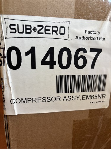 Sub Zero Compressor 7014067 - OEM - NEW IN ORIGINAL BOX | eBay
